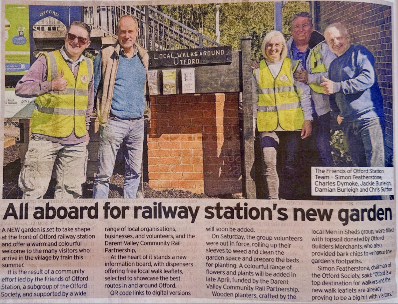 Latest news from Friends of Otford Station : The Otford Society